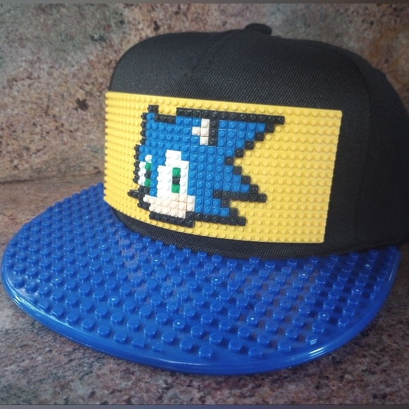 brix-brand | Other | Adult Sonic Custom Lego Hat Blue | Poshmark